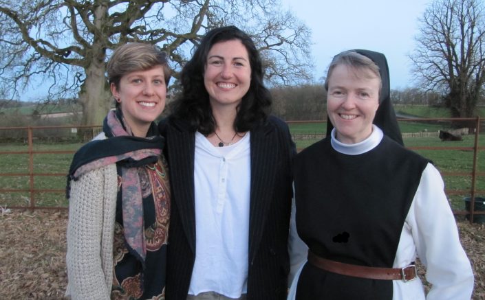 Laura and friend on the day of her entrance to Glencairn as a Postulant ...